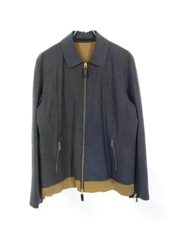 Giorgio Armani Layered Zip-up Jacket