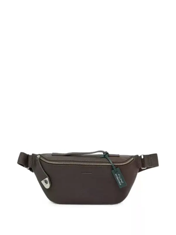 COCCINELLE Grained Leather Belt Bag - Brown