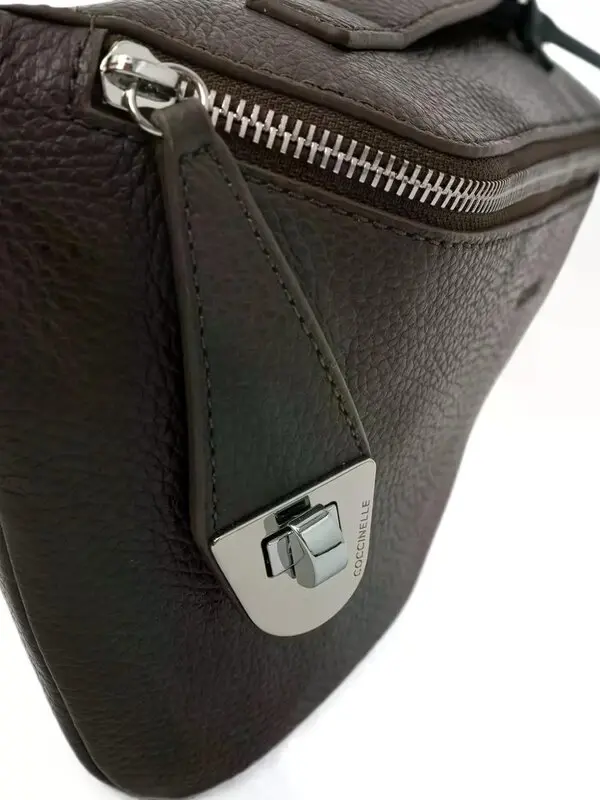 COCCINELLE Grained Leather Belt Bag