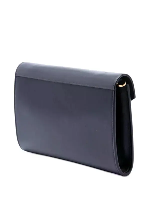 Celine 2018 Bicolor Leather Pocket Envelope Wallet On Chain Crossbody Bag