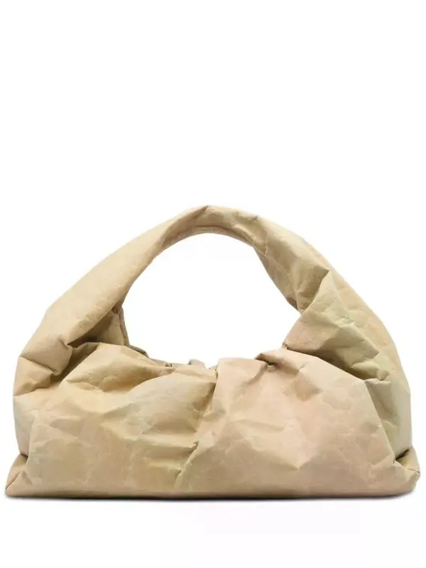 Bottega Veneta 2012-2026 Large Kraft Paper The Pouch Shoulder Bag - Neutrals