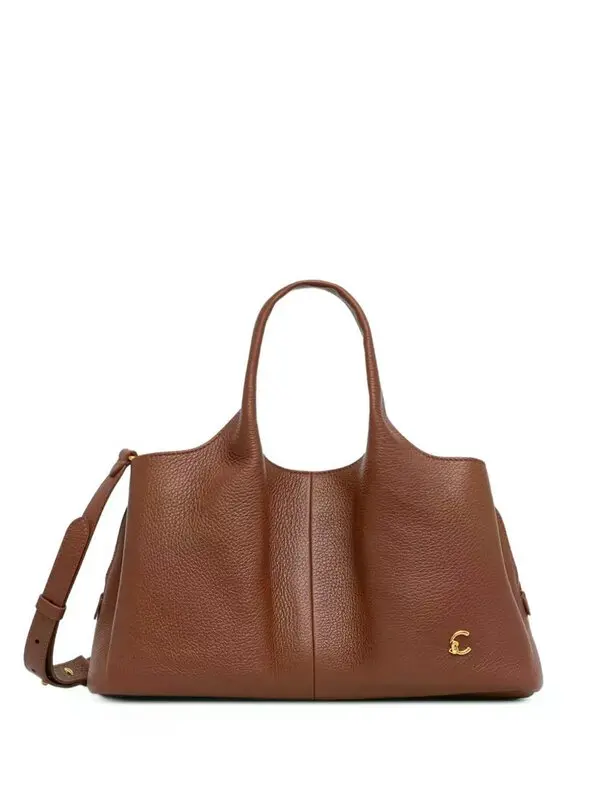 COCCINELLE Grained Tote Bag - Brown