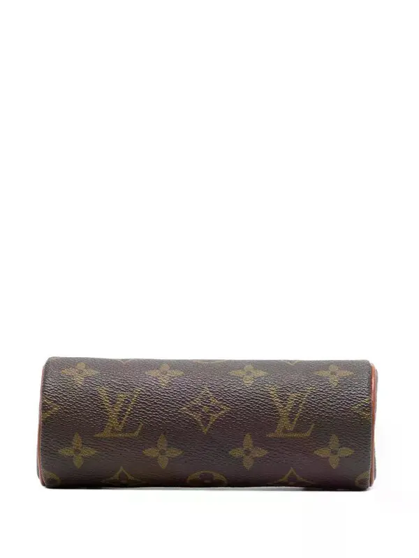 LOUIS VUITTON Monogram Canvas Papillon Pochette Handbag - Brown