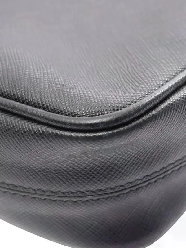 Prada 2013-2026 Saffiano Zip Top Crossbody Bag - Black