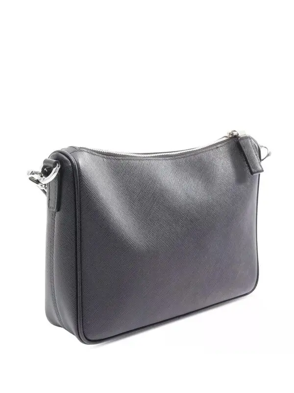 Prada Saffiano Leather Zip Top Crossbody Bag