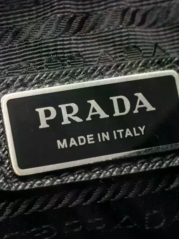 Prada Saffiano Leather Zip Top Crossbody Bag