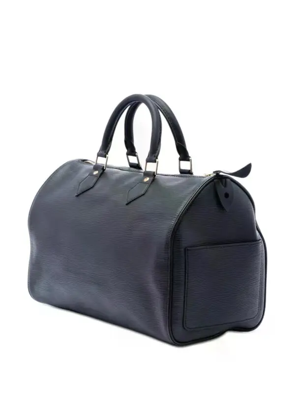 LOUIS VUITTON Epi Speedy 35 Boston Bag - Black