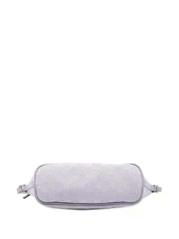 Gucci Gg Canvas Boat Shoulder Bag - Purple
