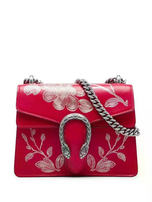 Gucci 2016-2026 Limited Edition Chinese New Year Small Leather Dionysus Crossbody Bag - Red