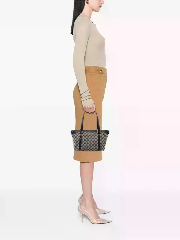 Gucci 2016-2026 Gg Canvas Abbey D Ring Tote Bag - Grey
