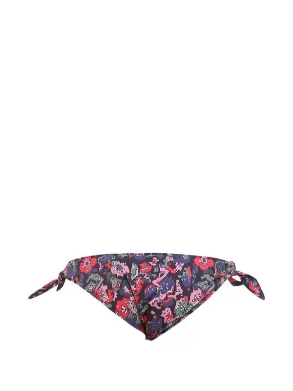Isabel Marant Étoile Sukie Floral-motif Bikini Bottoms - Black