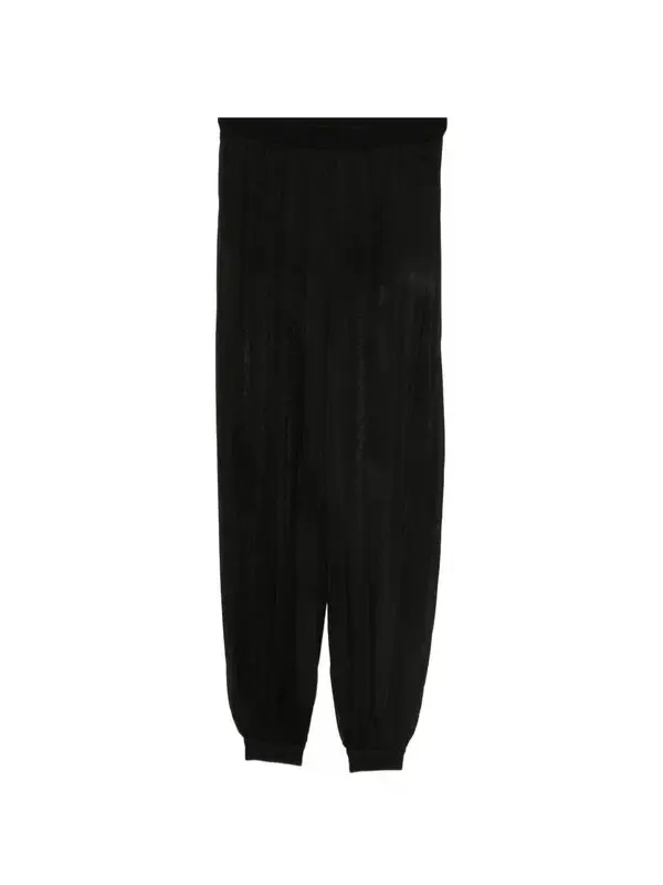 Simkhai Sheer Finish Cuffed Trousers - Black