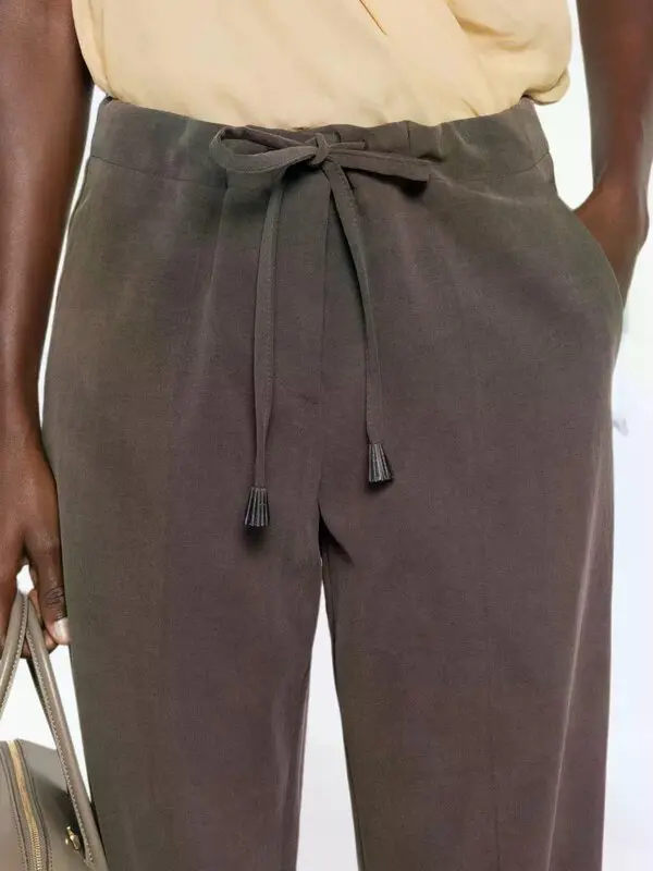 Giorgio Armani Drawstring Straight-leg Trousers