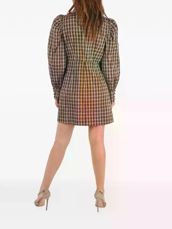 Baum Und Pferdgarten Gingham-print Mini Dress