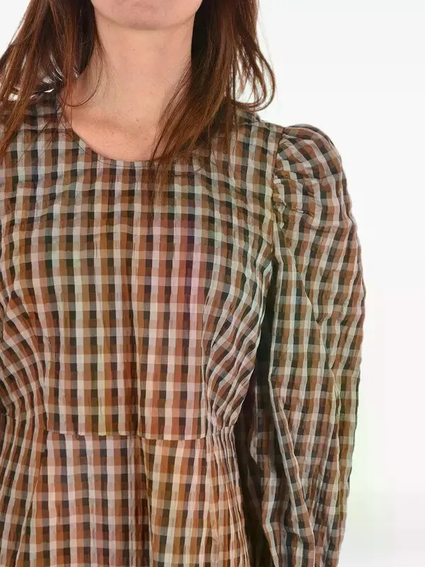 Baum Und Pferdgarten Gingham-print Mini Dress