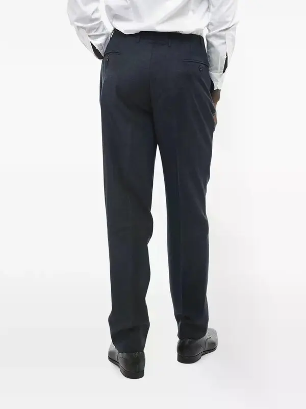 Corneliani Belt-loop Wool Trousers
