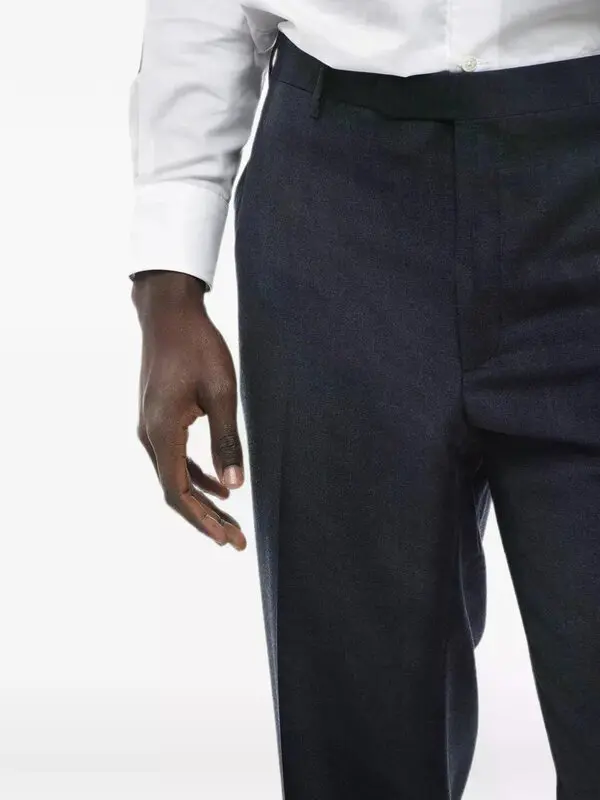 Corneliani Belt-loop Wool Trousers