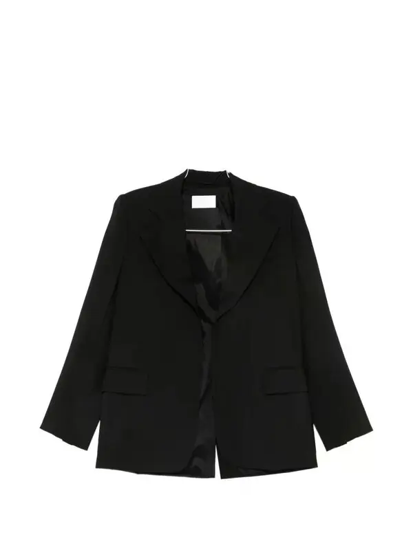 Sportmax Tenace Peak-lapel Single-breasted Blazer - Black