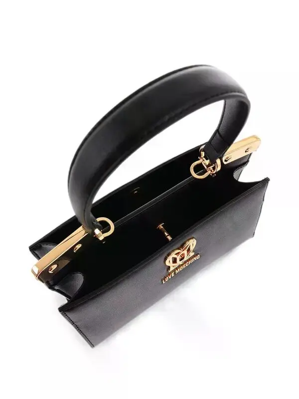Moschino Logo Plaque Tote Bag