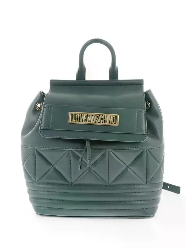 Moschino Quilted Logo-plaque Backpack