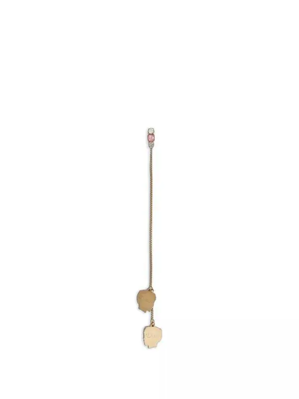 Dsquared2 Maxi Double-pendant Single Earring - Gold