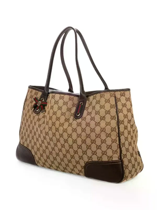 Gucci Large Princy Web-detail Tote Bag - Neutrals