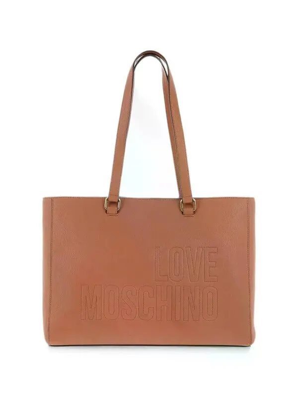 Moschino Embossed Shoulder Bag