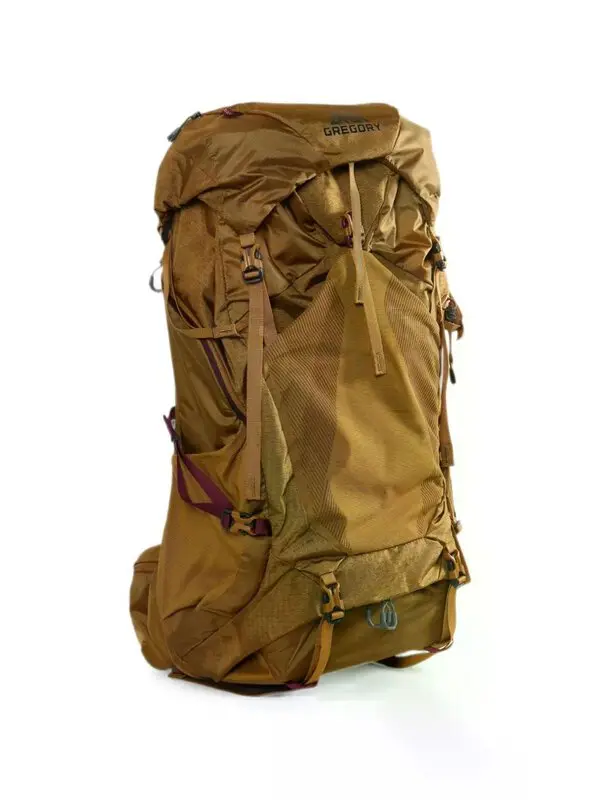GREGORY Maven 58 Buckle-fastening Panelled Backpack - Brown