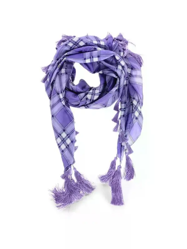 Dsquared2 Checked Tassel-trim Scarf