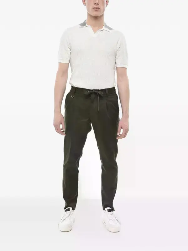 PAOLO PECORA Drawstring-fastening Pleated Trousers