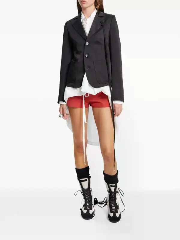 ANN DEMEULEMEESTER Single-breasted Fitted Jacket - Black