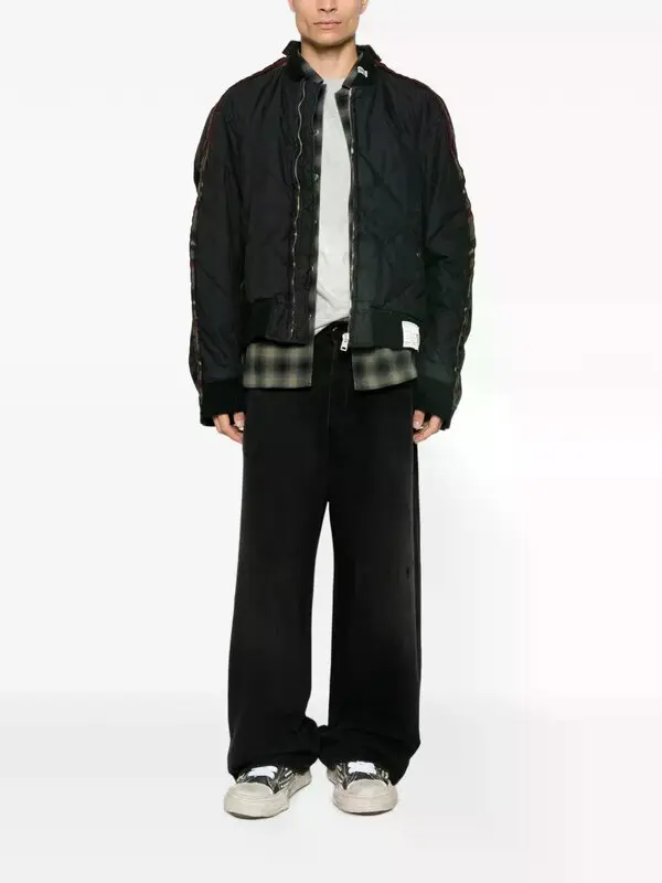 Mihara Yasuhiro Quilted Paneled Denim Jacket