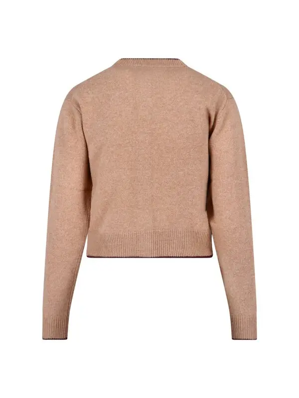 Chloé Wool And Cashmere Cardigan With Heart Logo