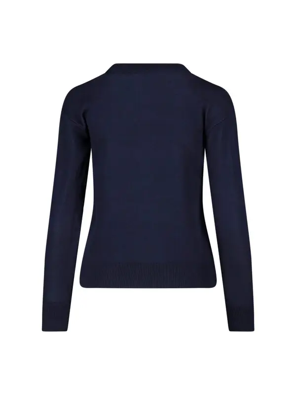 Bottega Veneta Double Cardigan In Silk Blend - Blue