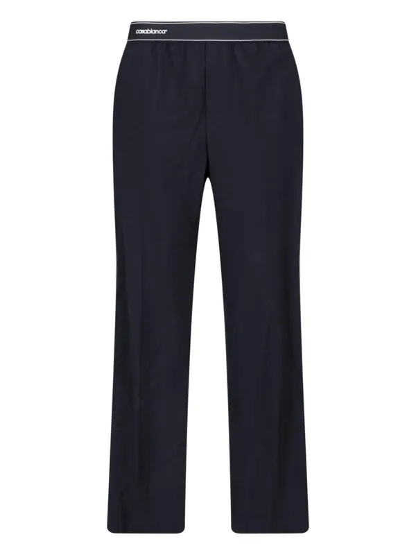 Casablanca Straight Logo Pants - Black