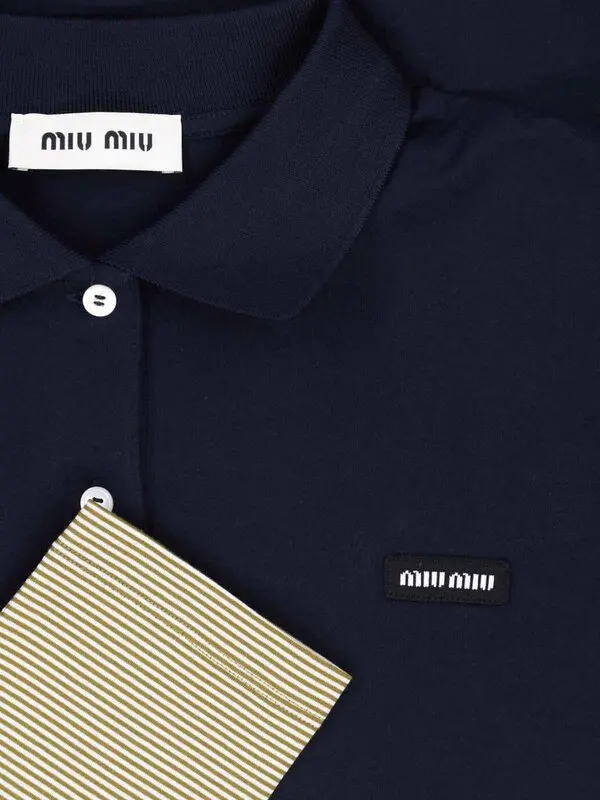 Miu Miu Cotton Logo Polo