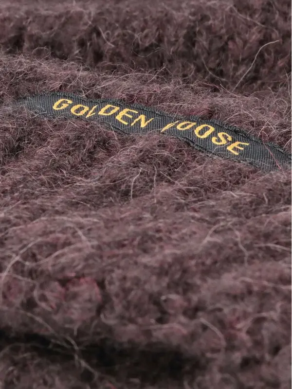 GOLDEN GOOSE Alpaca Blend Beanie With Logo Tag