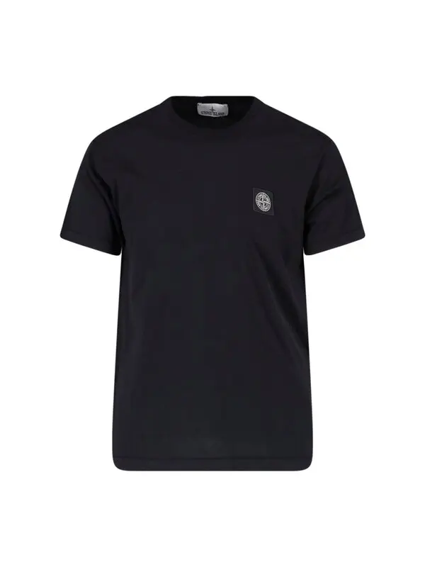 GOLDEN GOOSE Cotton Logo T-shirt - Black