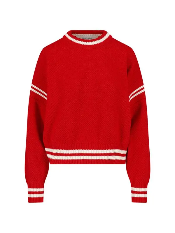 GOLDEN GOOSE Cotton Logo T-shirt - Red
