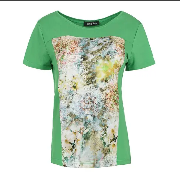 CONQUISTA Spring Blossom Tee - Green