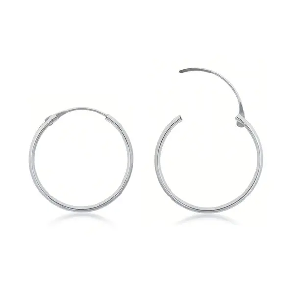 SPERO LONDON Sterling Essential Hoop Earrings 16mm - Silver
