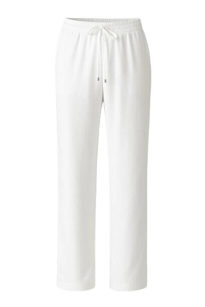 CONQUISTA Neutrals Long Wide Leg Pants - White