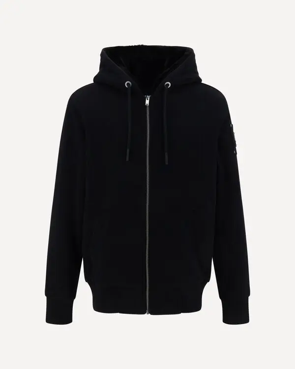 Moose Knuckles Cotton Bunny Hoodie - Black