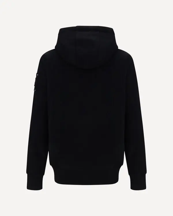 Moose Knuckles Cotton Bunny Hoodie - Black
