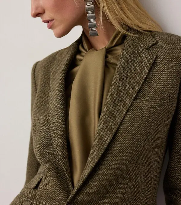 Ralph Lauren Linen-cashmere-silk Twill Parker Blazer