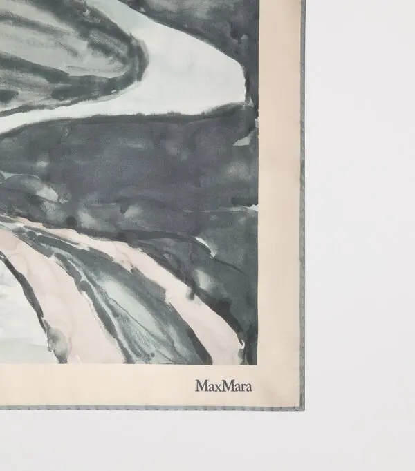 Max Mara Silk Printed Square Scarf