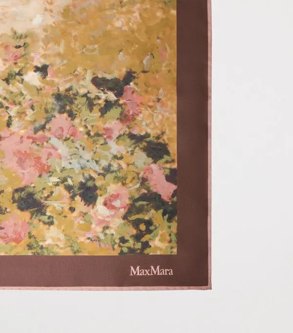 Max Mara Silk Printed Square Scarf