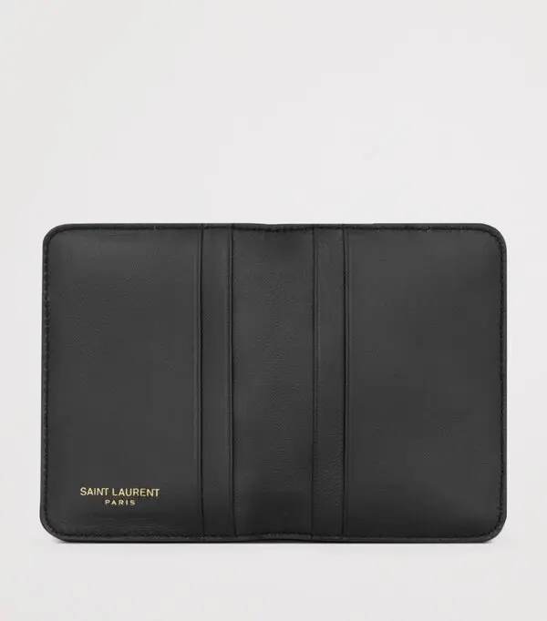 Saint Laurent Leather Jamie Bifold Card Holder