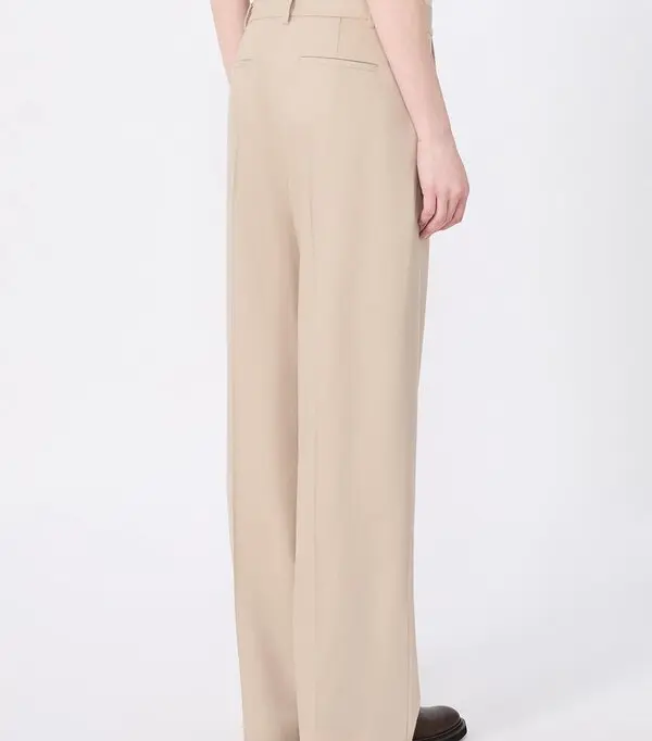 Max Mara Virgin Wool-blend Straight Trousers