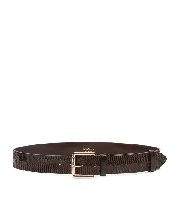 Max Mara Leather Belt - Brown